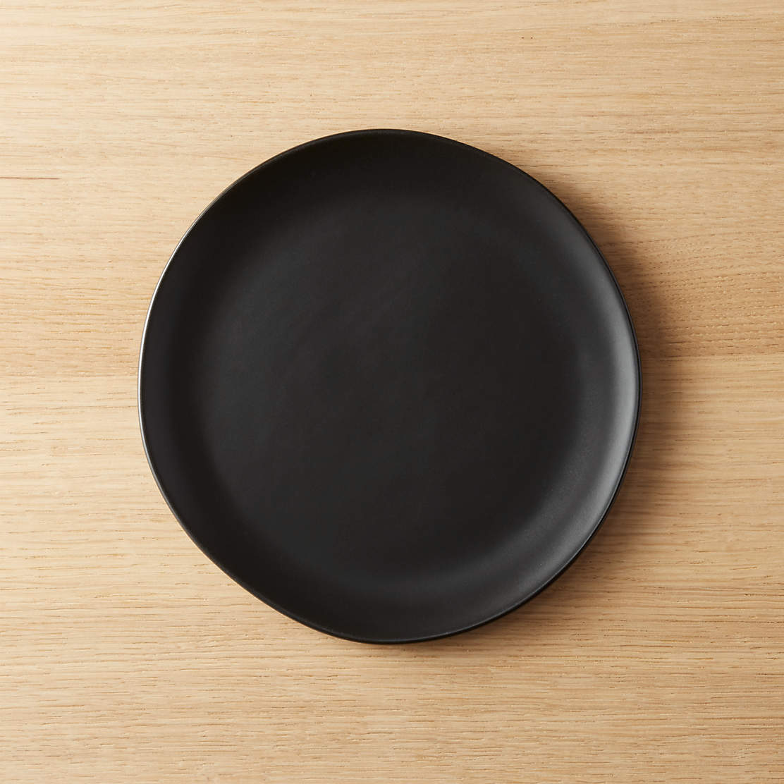 Crisp Modern Matte White Salad Plate + Reviews | CB2