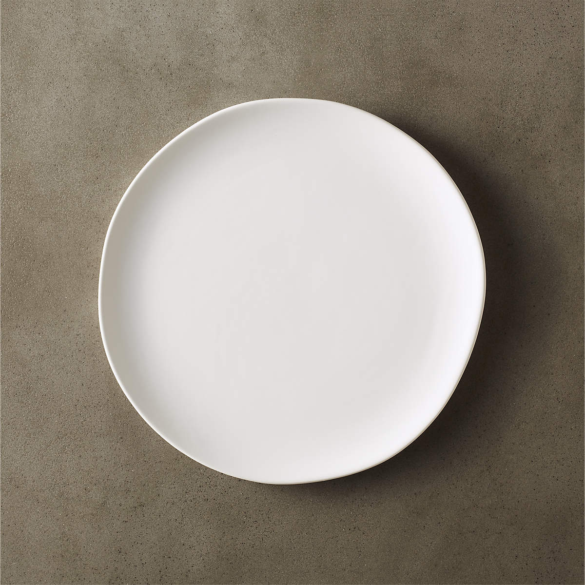Crisp Modern Matte White Salad Plate + Reviews | CB2