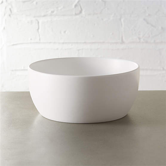 Crisp Modern Matte Black Soup/Cereal Bowl + Reviews | CB2