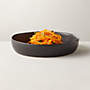 Crisp Modern Matte Black Pasta Bowl | CB2