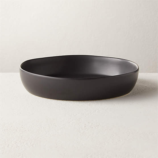 Fynn Modern Black and White Soup Bowl + Reviews | CB2 Canada