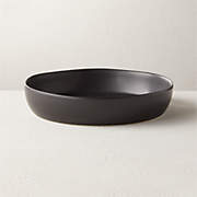 Crisp Modern Matte Black Pasta Bowl | CB2