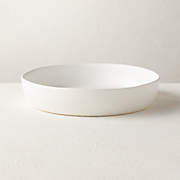 Crisp Modern Matte White Pasta Bowl | CB2
