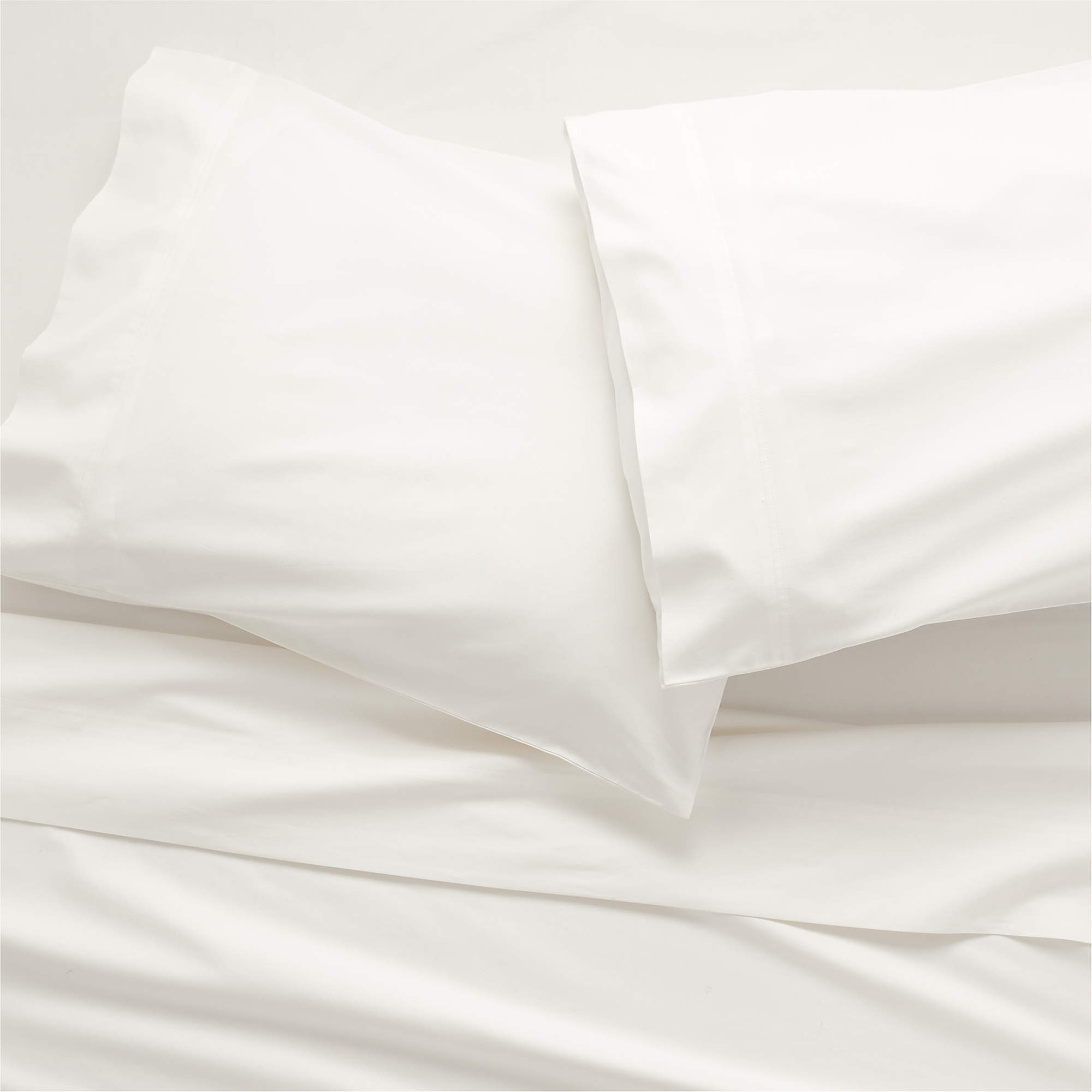 Organic Cotton Sateen 520 Thread Count Ivory Queen Sheet Set + Reviews ...