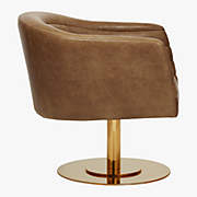 Cupa Large Modern Leather Chair | CB2