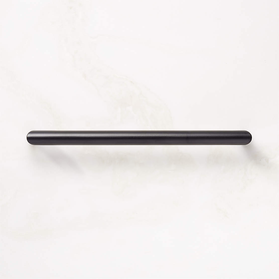 Curveaux Curved Brushed Brass Cabinet Handle 8'' + Reviews | CB2