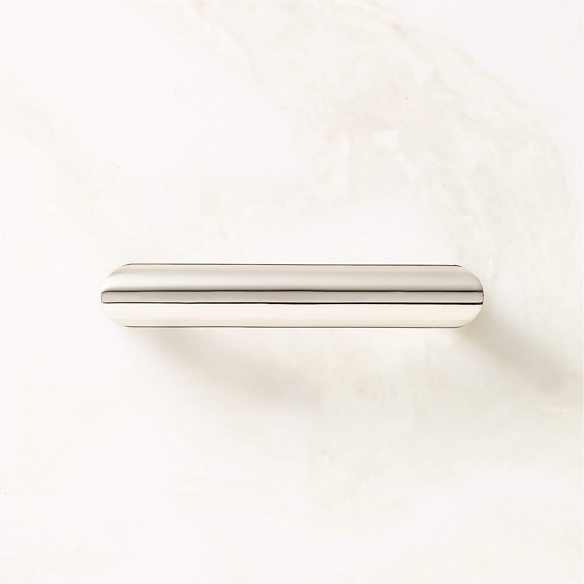 Curveaux Curved Polished Nickel Cabinet Handles | CB2