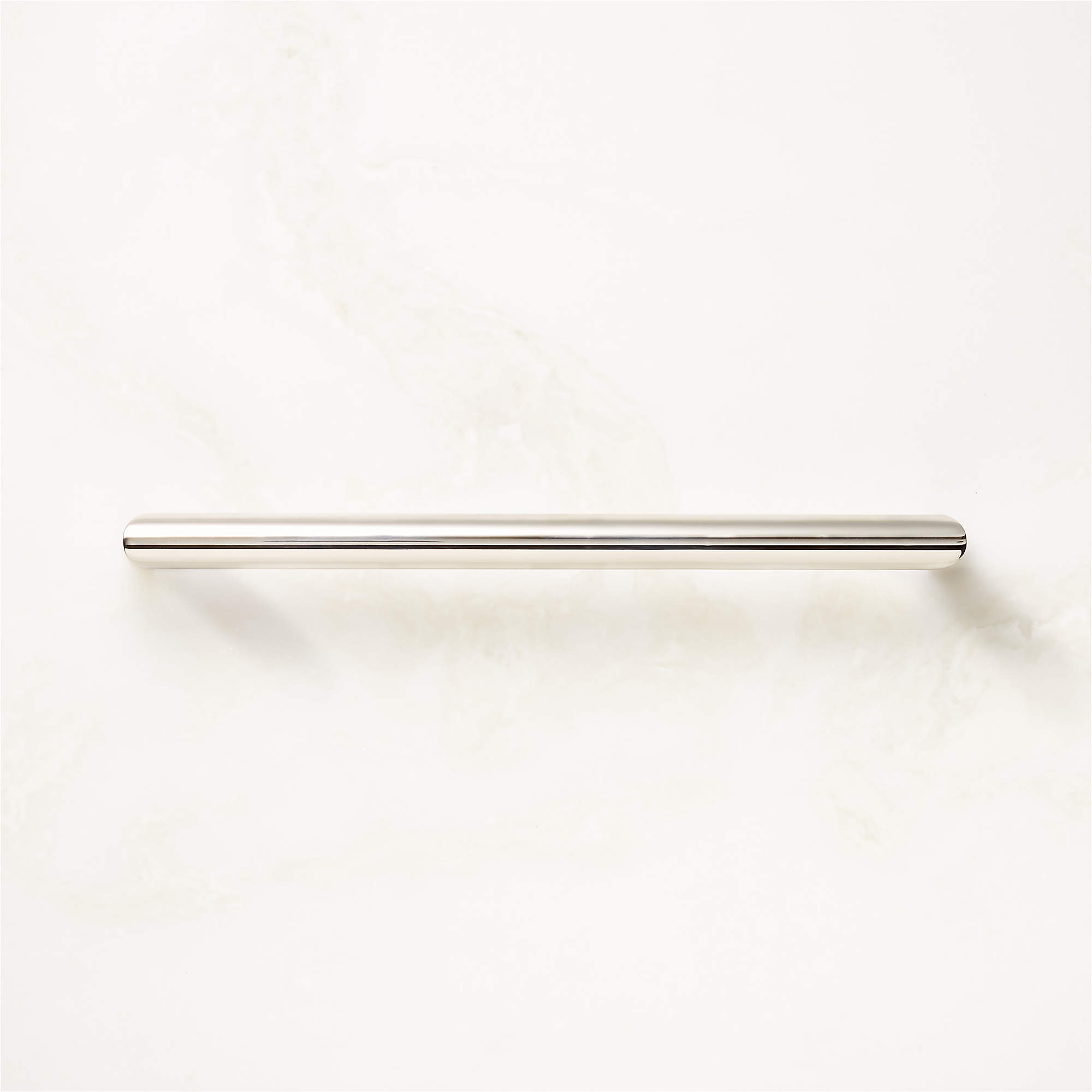 Curveaux Curved Polished Nickel Cabinet Handle 8'' + Reviews | CB2