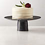 Cyloh Black Marble Pedestal Cake Stand | CB2 Canada