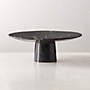 Cyloh Black Marble Pedestal Cake Stand | CB2 Canada