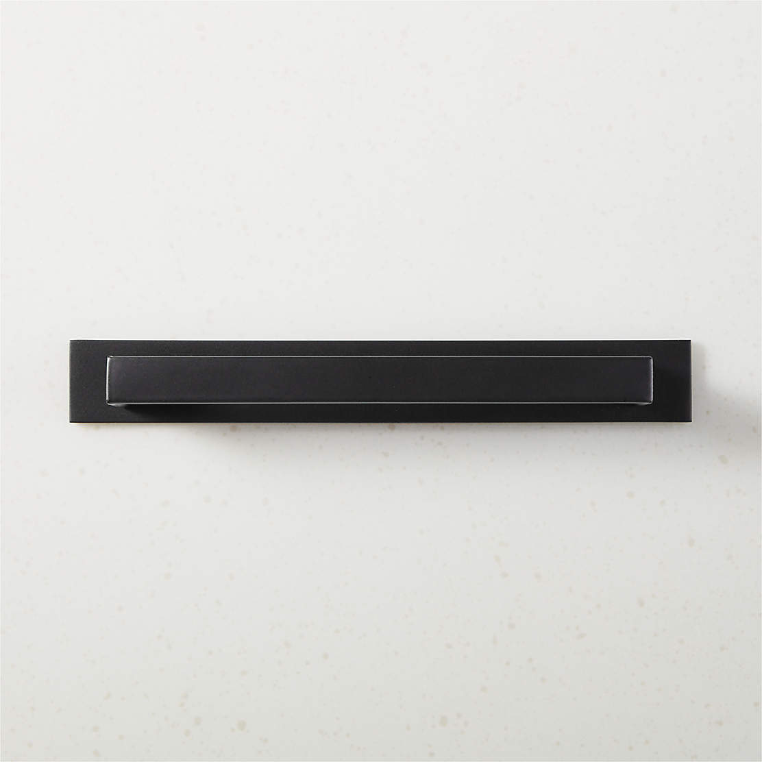 Damon Matte Black Metal Handle 3" + Reviews | CB2