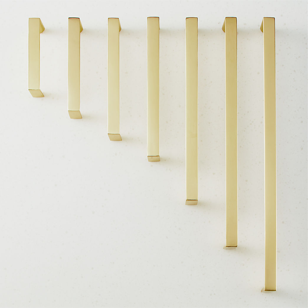 Modern Brass Cabinet Hardware: Brass Gold Cabinet Pulls, Knobs & Handles | CB2 Canada