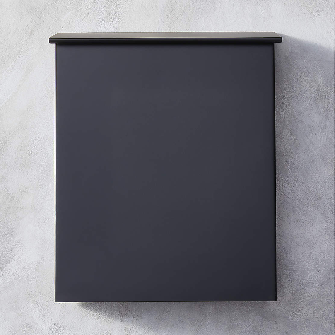 Bow Angled Black Modern Wall-Mounted Mailbox + Reviews | CB2 Canada