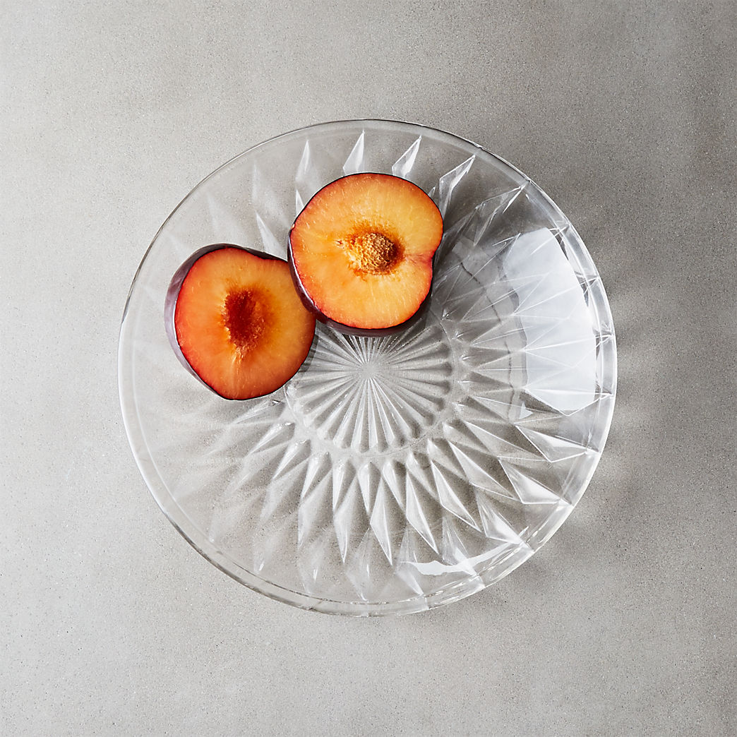 glass dinner plates | CB2