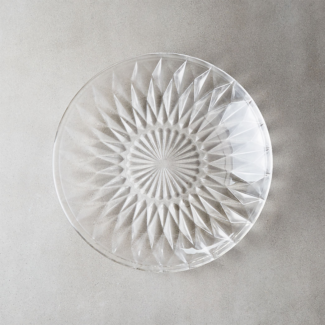glass dinner plates | CB2