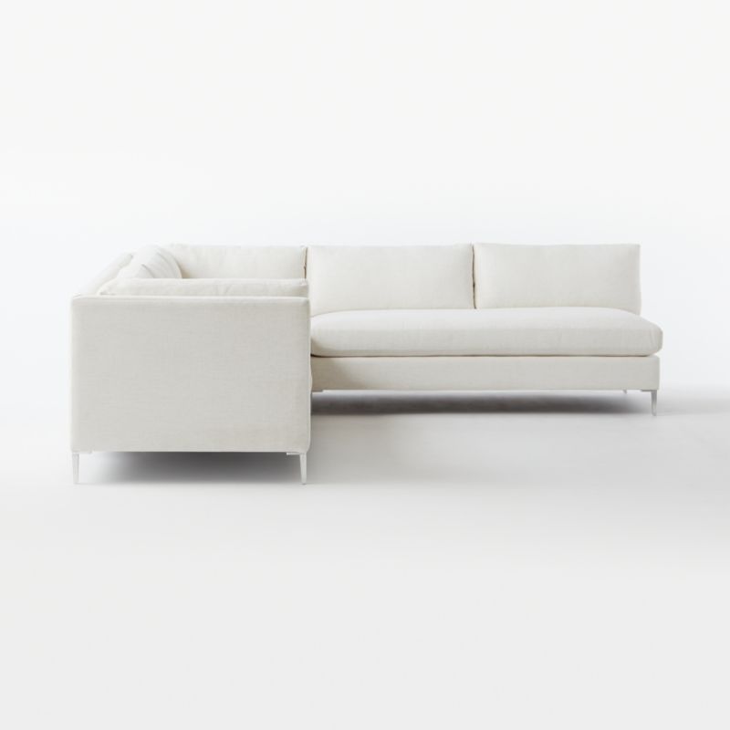 Decker 3-Piece Sectional Sofa with Left Arm Sofa Luca Storm | CB2