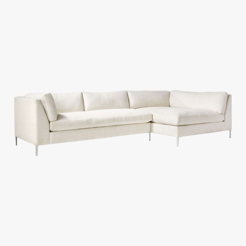 Decker 2-Piece Sectional Sofa with Right Arm Chaise Luca Eclipse ...