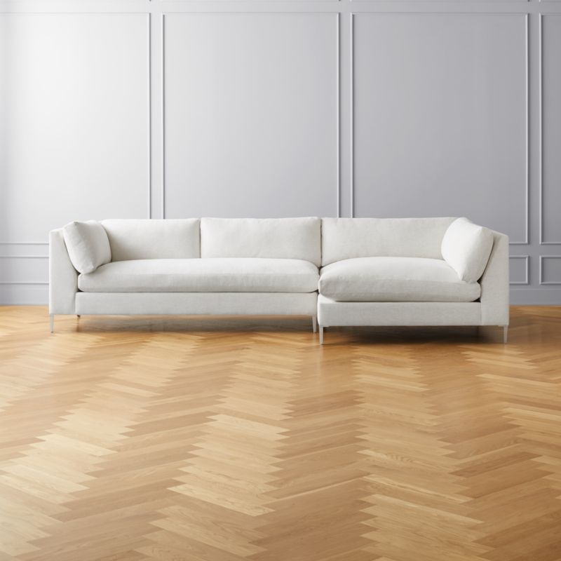 Decker 2-Piece Sectional Sofa with Right Arm Chaise Luca Eclipse ...