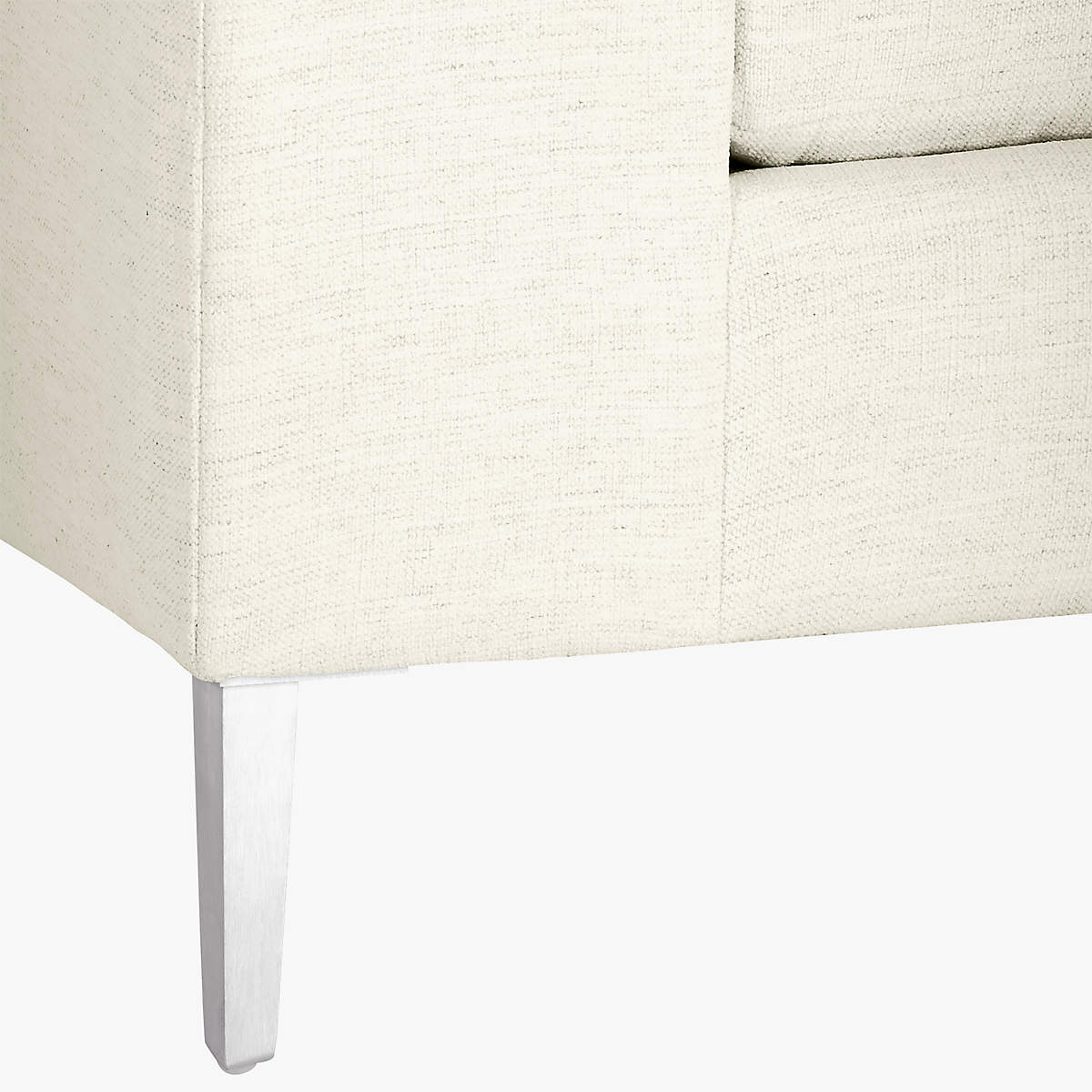 Decker Modern White Performance Fabric Corner Chair + Reviews | CB2 ...