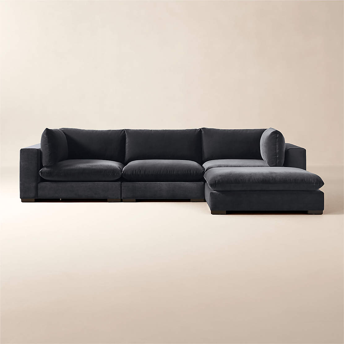 Stormo 3-Piece Ivory Boucle Sectional Sofa + Reviews | CB2 Canada