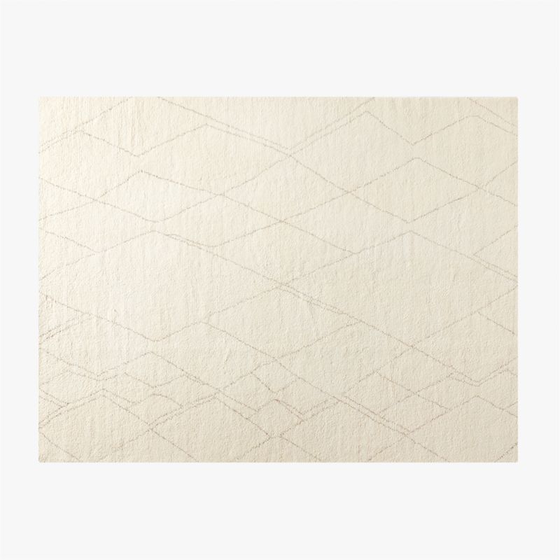 Diamant Hand-Knotted Warm White Wool Area Rug 9'x12' by Ackerman ...
