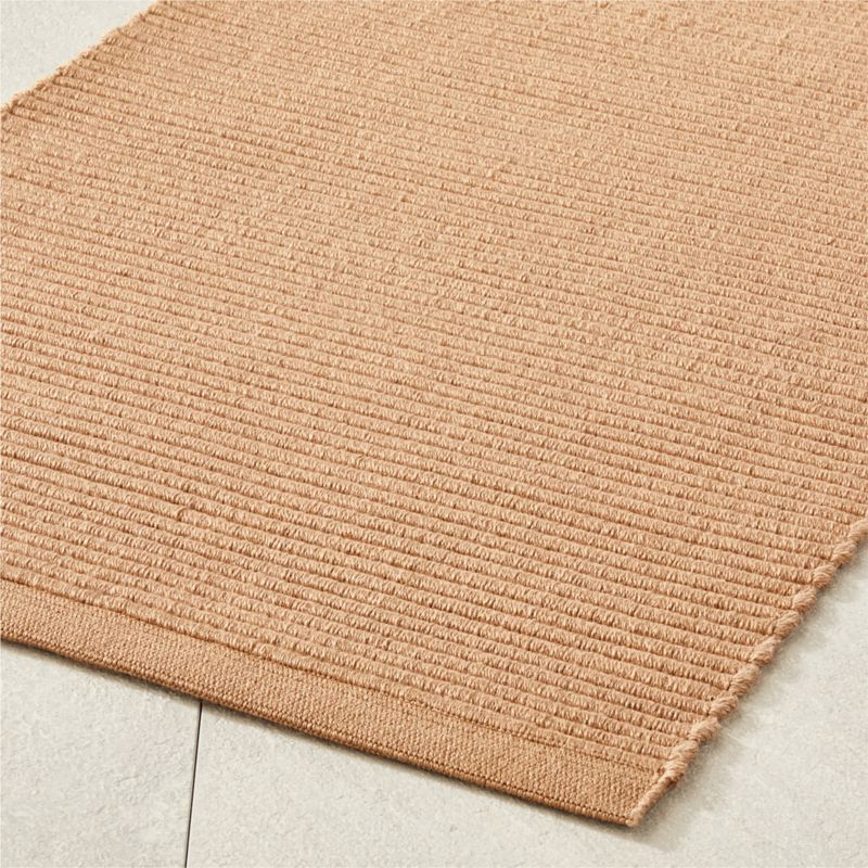 Diver Handwoven Ribbed Sand Indoor/Outdoor Performance Runner Rug 2.5 ...