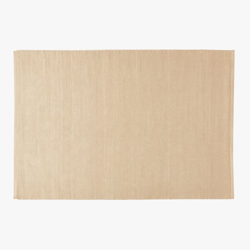 Diver Handwoven Ribbed Sand Indoor/Outdoor Performance Area Rug 6'x9 ...