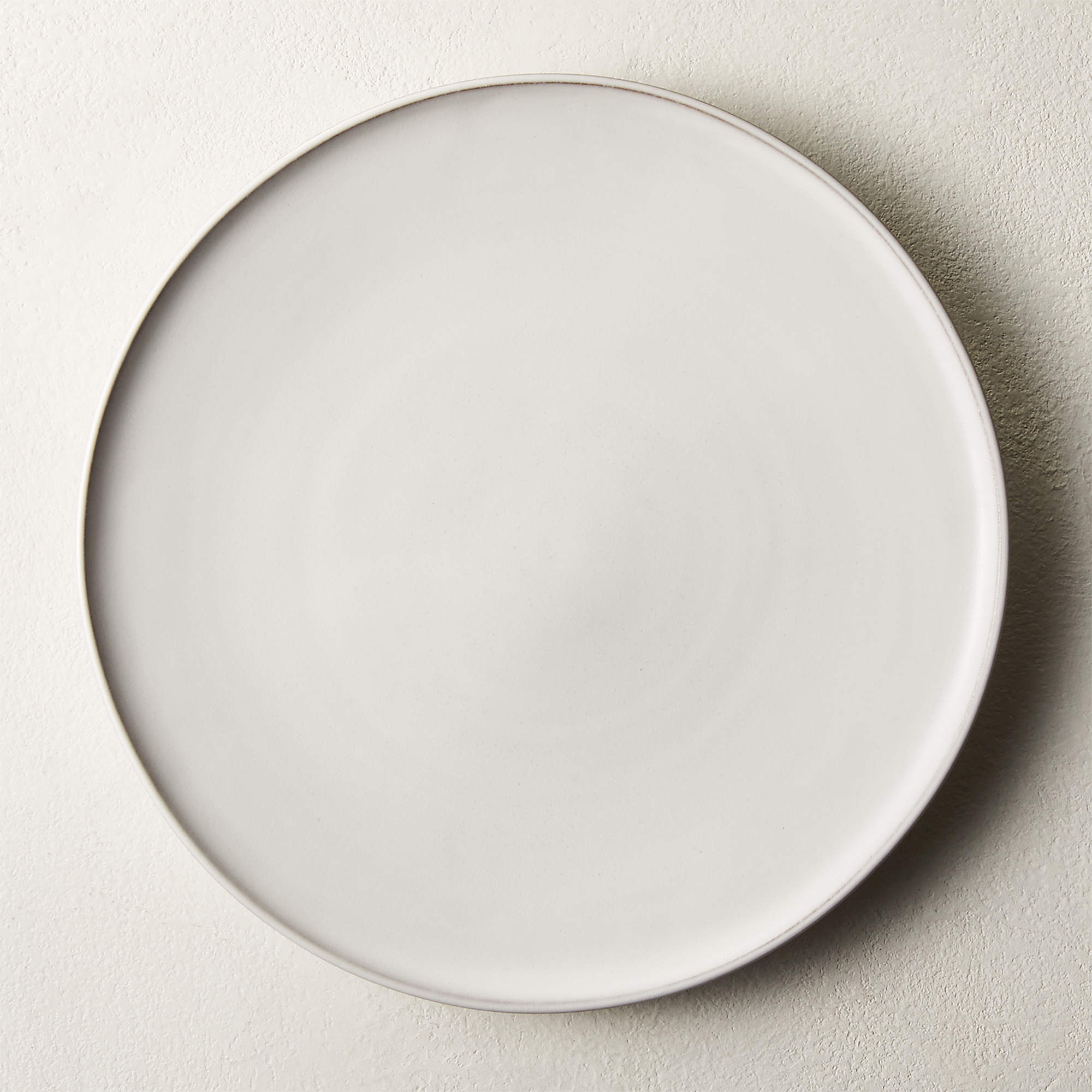 Dolce Modern Matte White Dinner Plate | CB2