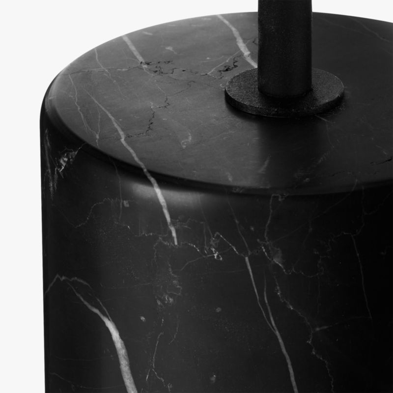 Domes Black Marble Table Lamp + Reviews | CB2