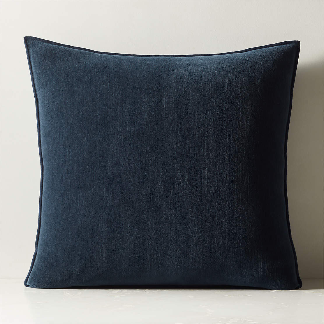 Terre Navy Blue Velvet Sphere Throw Pillow 12" + Reviews | CB2