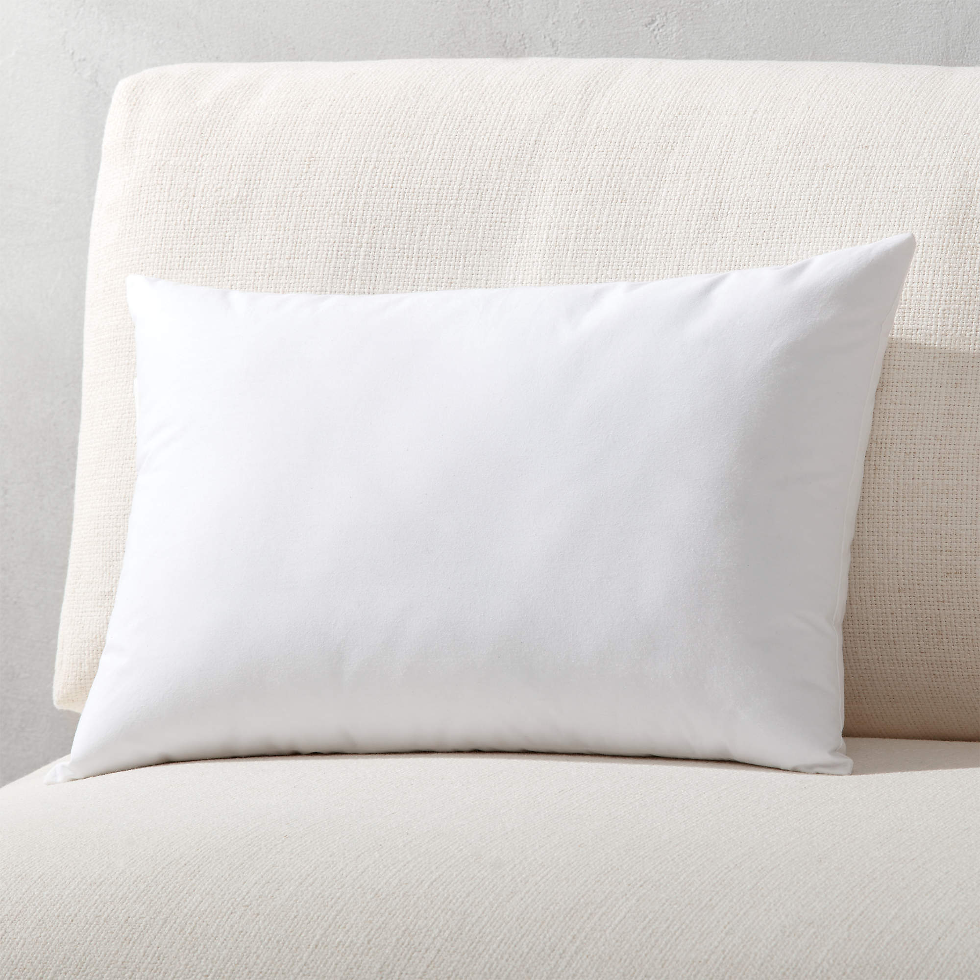 Hypoallergenic Down-Alternative Rectangular Modern Throw Pillow Inserts | CB2
