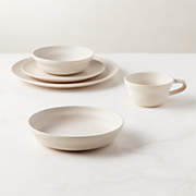 Downtown Light Grey Pasta Bowl + Reviews | CB2