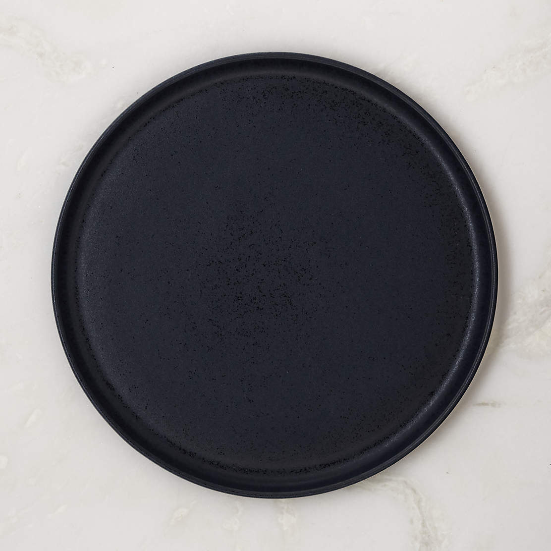 Hyacinth Black Dinner Plate with Reactive Glaze + Reviews | CB2