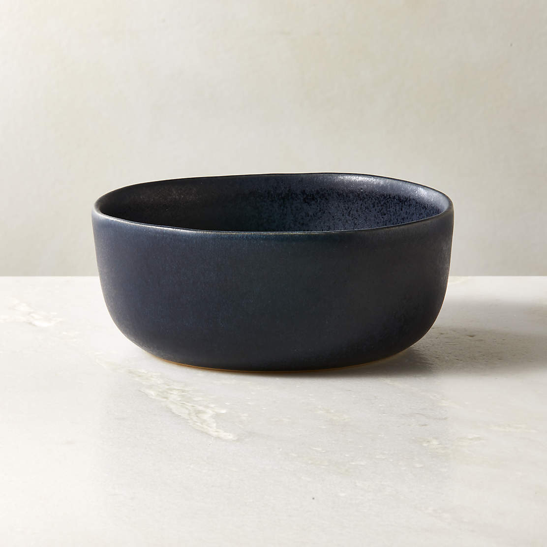 Crisp Modern Matte Black Pasta Bowl + Reviews | CB2 Canada