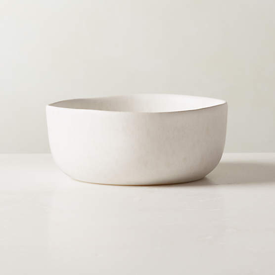 Fynn Modern Black and White Soup Bowl + Reviews | CB2 Canada