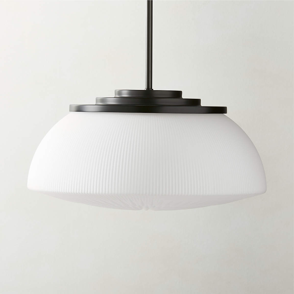 Dufrene Matte Black Modern Pendant Light | CB2