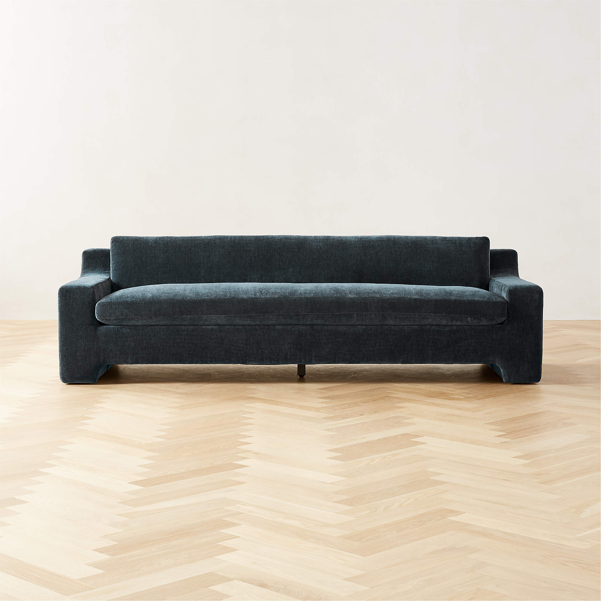 Durant Modern Midnight Blue Sofa + Reviews | CB2