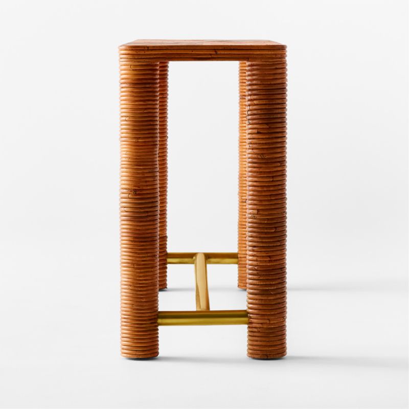 Edie Modern Rattan Console Table + Reviews | CB2