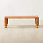 Edie Rectangular Rattan Coffee Table | CB2