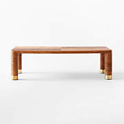 Edie Rectangular Rattan Coffee Table | CB2