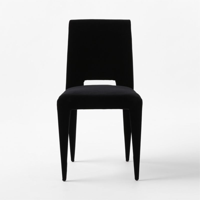 Editor Black Velvet Dining Chair + Reviews | CB2