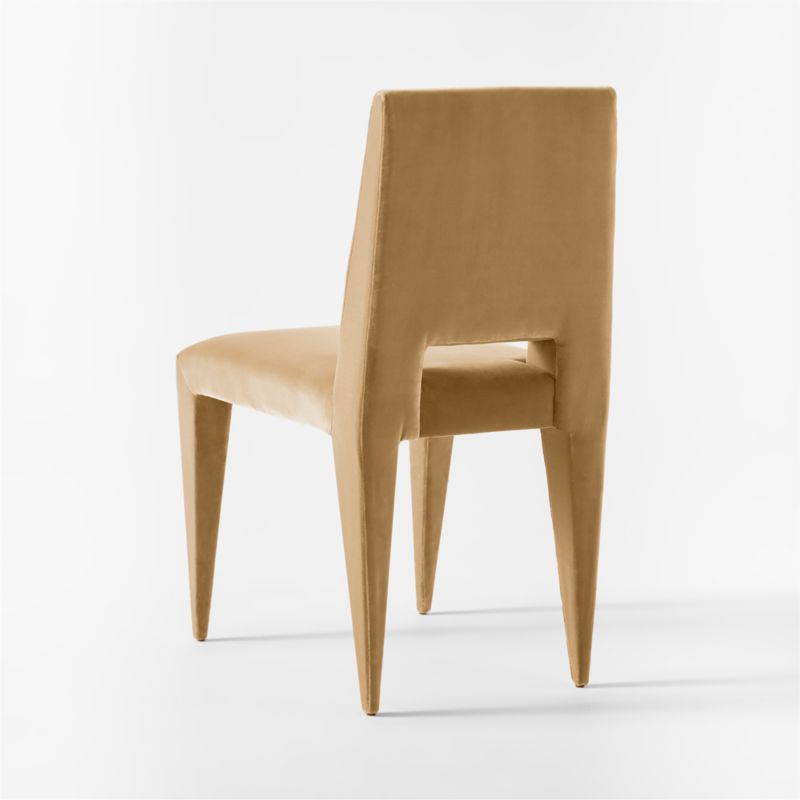 Editor Camel Upholstered Dining Chair + Reviews | CB2