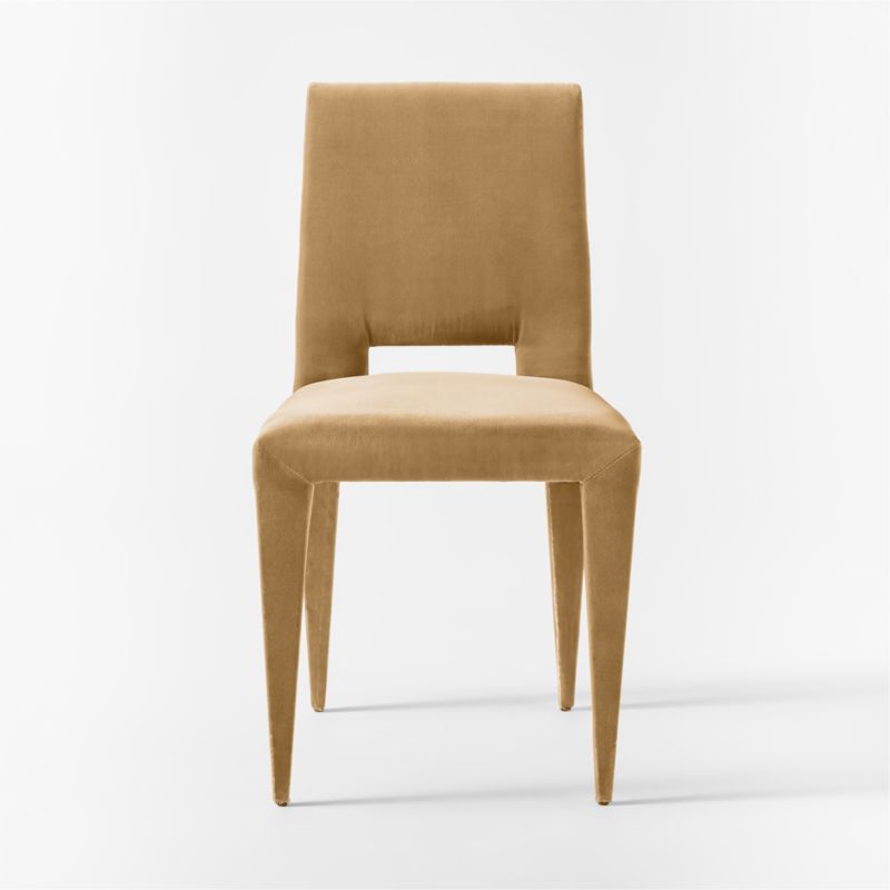 Editor Camel Upholstered Dining Chair + Reviews | CB2