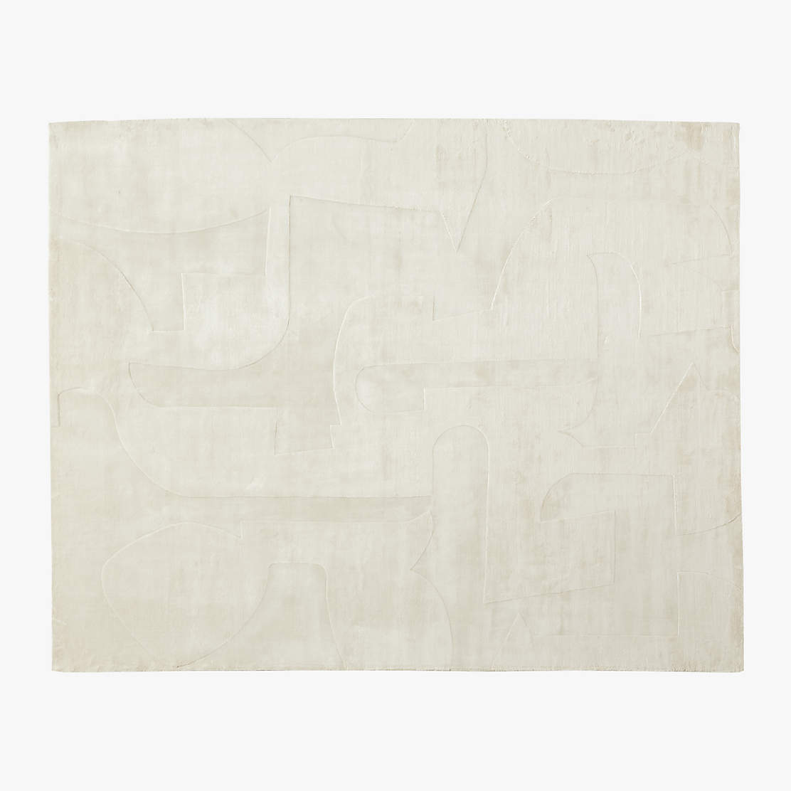 Alize Handloomed Ivory Viscose Area Rug 8'x10' + Reviews | CB2