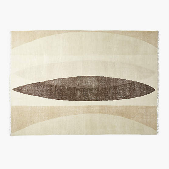 Marrin Modern White Wool Area Rug 10'x14' + Reviews | CB2