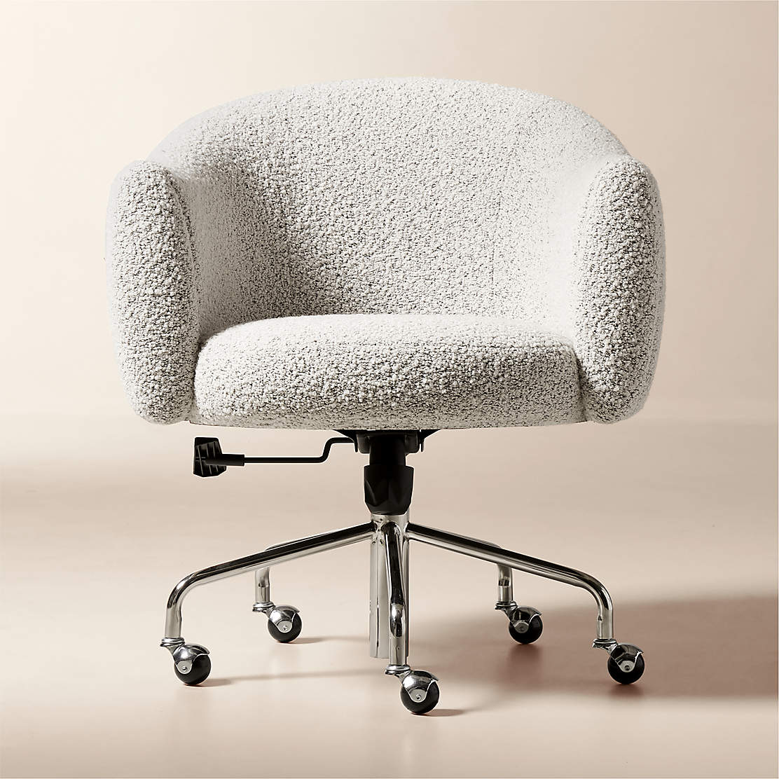 Saviti Black Velvet Office Chair | CB2 Canada