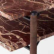 Ember Modern Red Marble Console Table | CB2