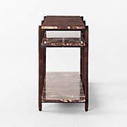 Ember Modern Red Marble Console Table | CB2