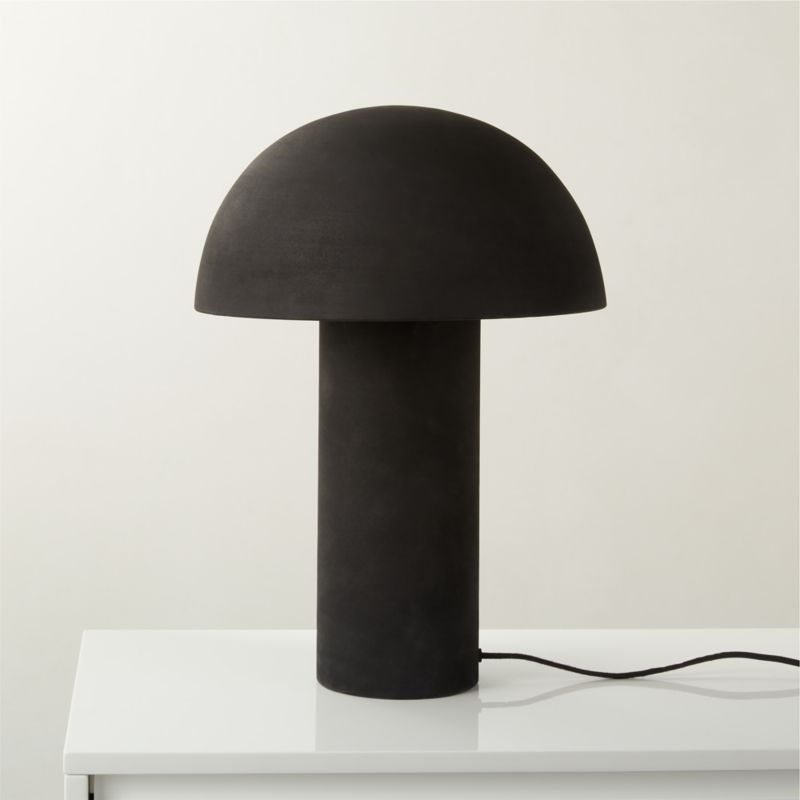 Enoki Black Dome Table Lamp + Reviews | CB2 Canada