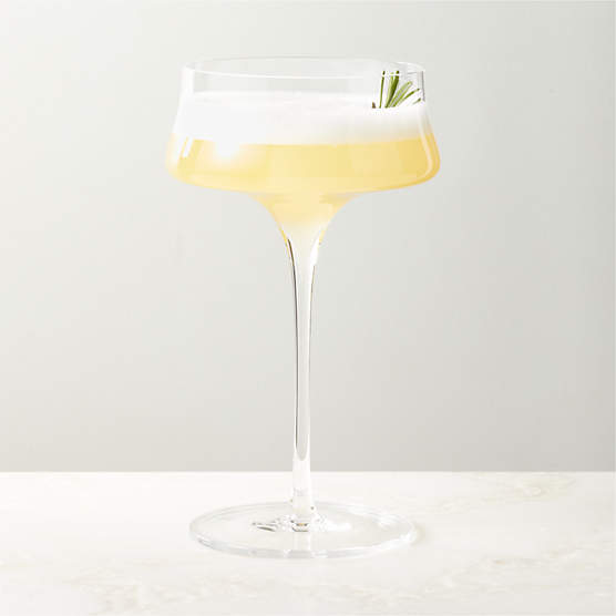 Olivia Clear Coupe Glass | CB2 Canada
